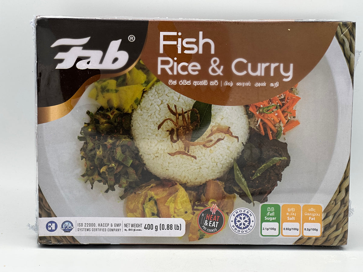 Fab Fish Rice & Curry 400g (0.88lb) – LakFood