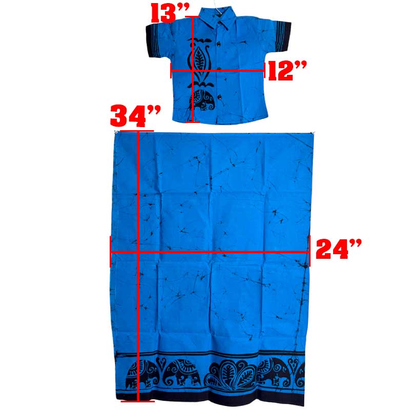 Kids - Batik Sarong & Shirt Kit (Size S) – LakFood