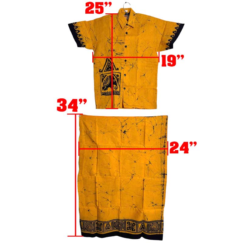 Kids - Batik Sarong & Shirt Kit (Size M) – LakFood