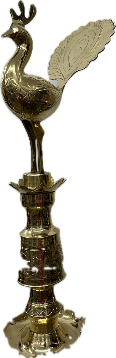 6 Ft. Brass Oil Lamp - ( Monara Pahana ) – LakFood