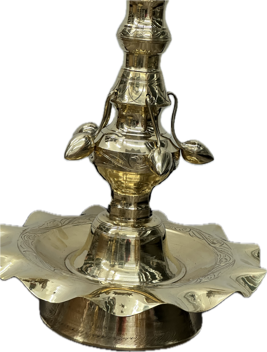 6 Ft. Brass Oil Lamp - ( Monara Pahana ) – LakFood