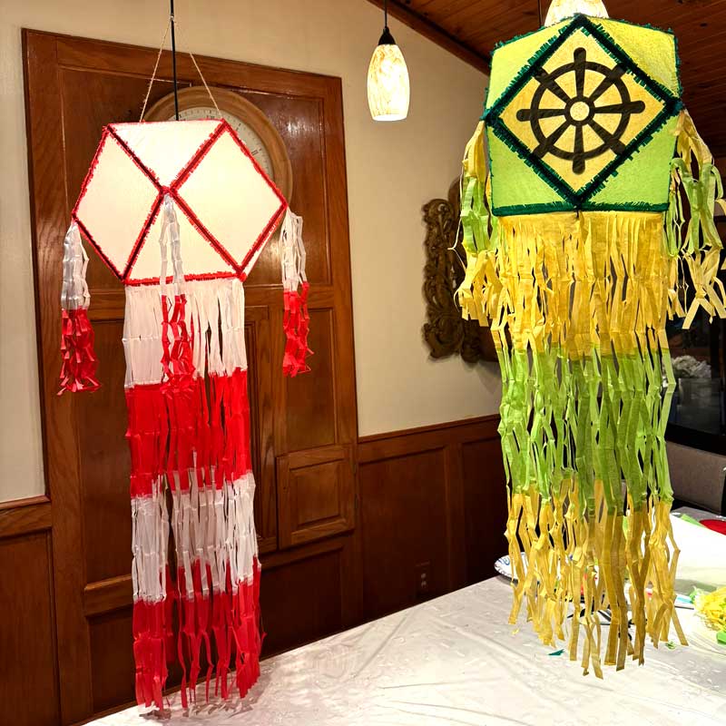Vesak / Wesak Lantern - Atapattam Kudu - 10"X10" - ** Buy 3 - Get 1 FR ...