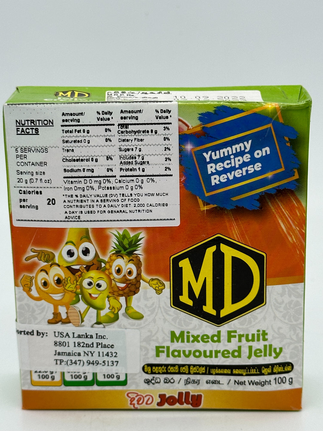 MD Mixed Fruit Flavored Jelly 100g – LakFood