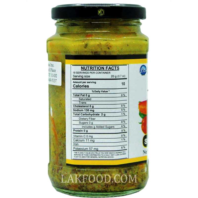 MD Sinhala Pickle 375g – LakFood