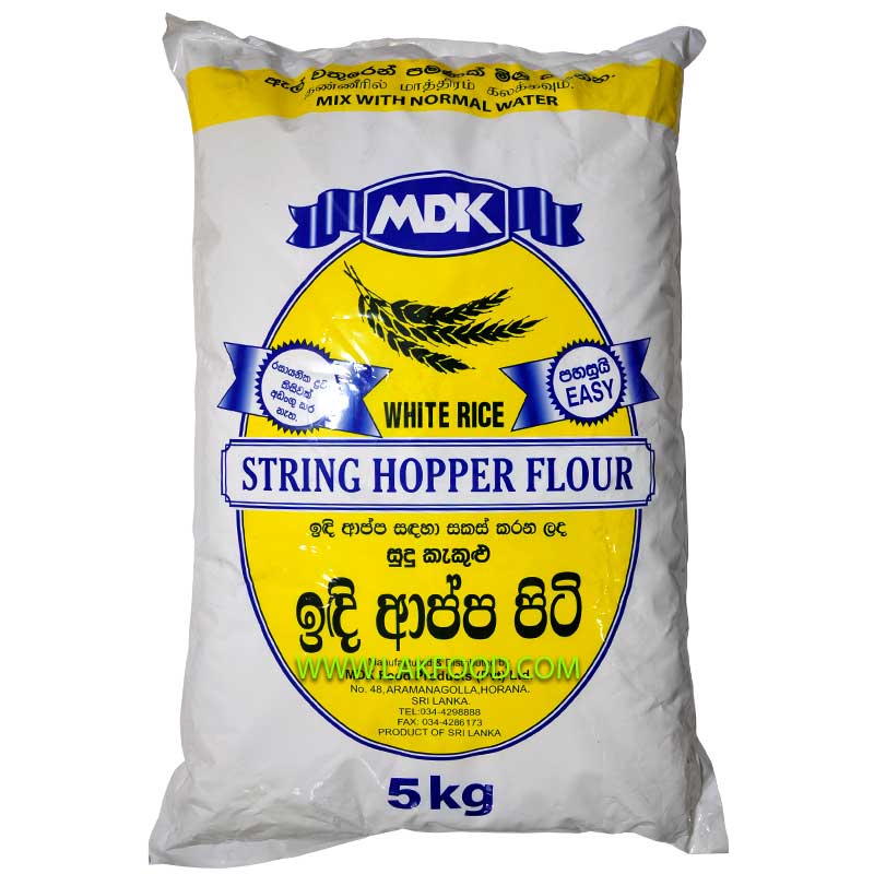 MDK White String Hopper Flour 5kg – LakFood