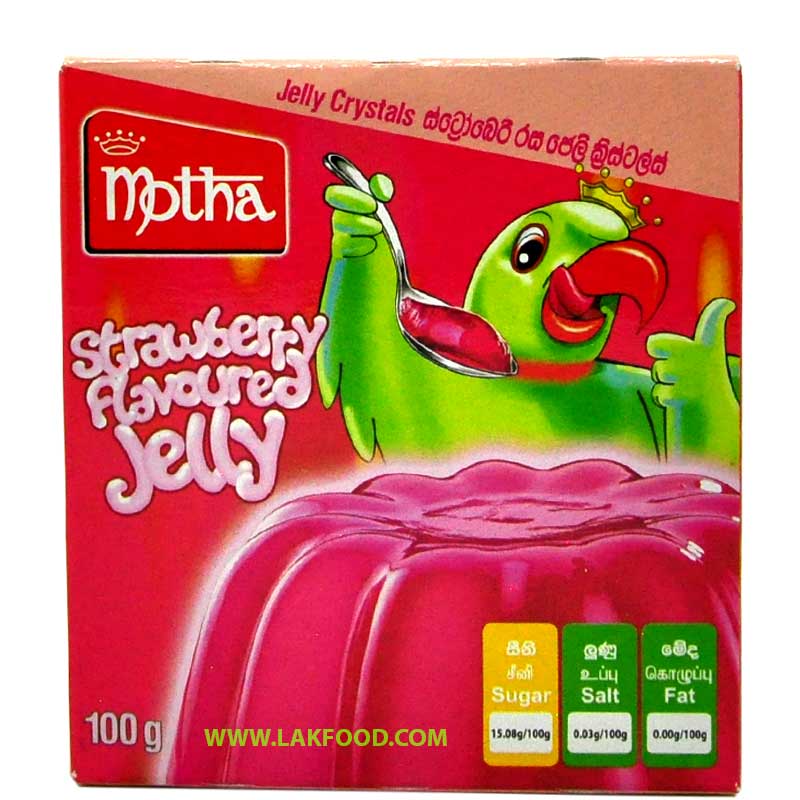Motha Strawberry Flavoured Jelly 100g – LakFood