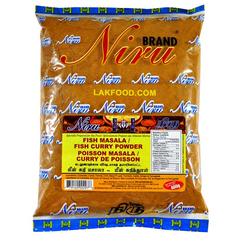 Niru Fish Curry Powder - 400G / 14OZ - மீன் மசாலா – LakFood