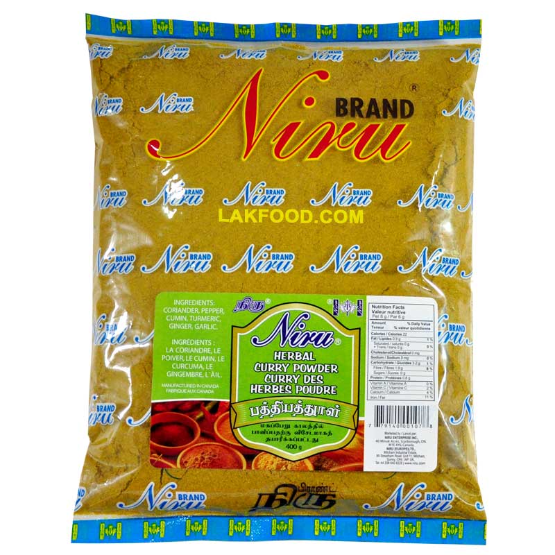 Niru Herbal Curry Powder - 400G / 14OZ – LakFood