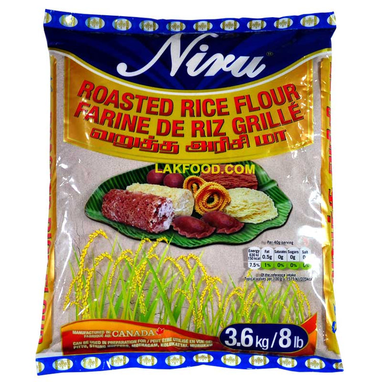 Niru Roasted Rice Flour 8LB - வறுத்த அரிசி மா – LakFood