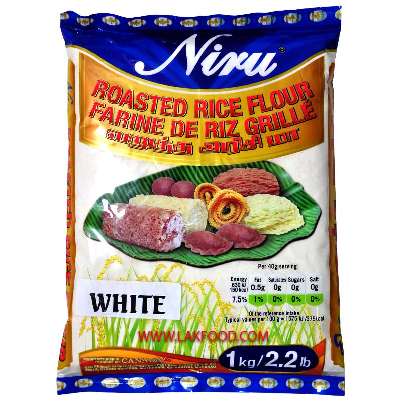 Niru Roasted White Rice Flour 1KG / 2.2LB – LakFood