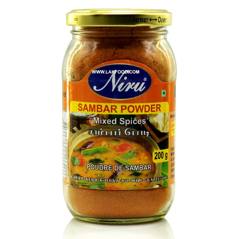 Niru Sambar Powder 200g – LakFood