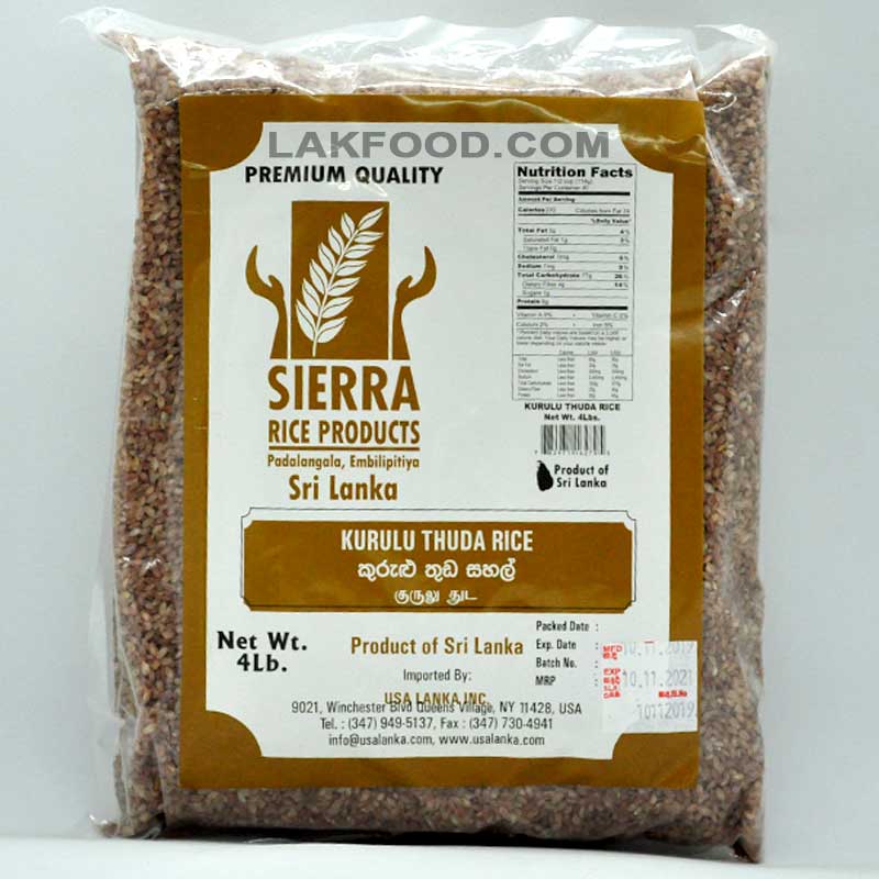 Sierra Kuruluthuda Rice 4LB – LakFood