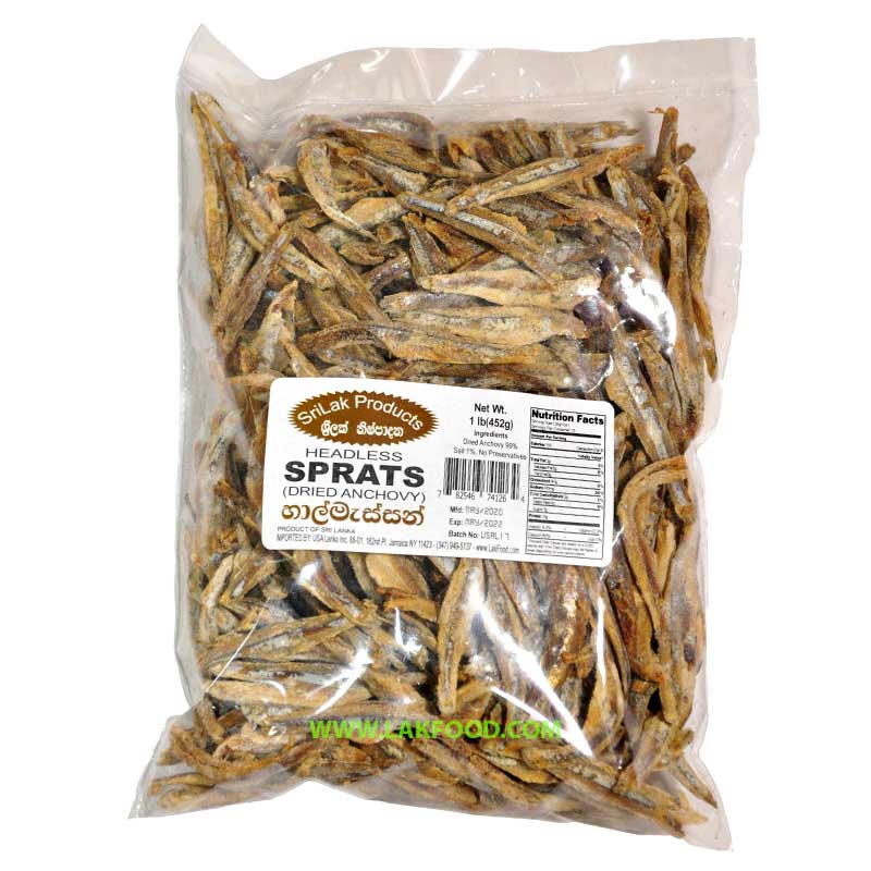 Sprats Headless Dry Fish 1LB – LakFood
