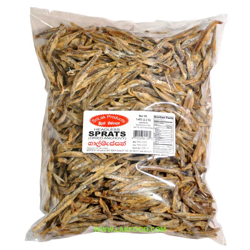 Sprats Headless Dry Fish 1KG – LakFood