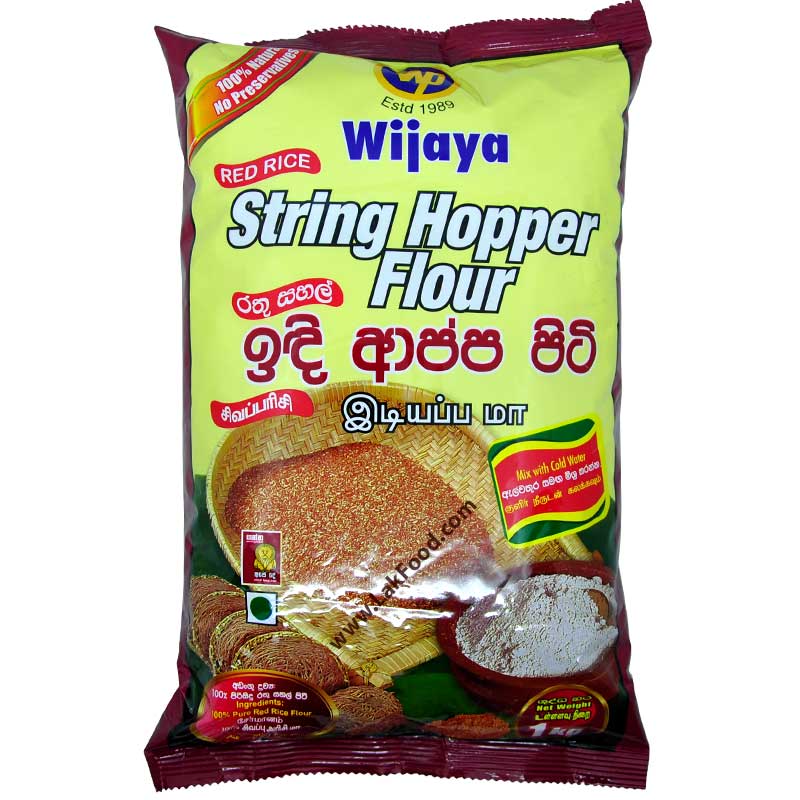 Wijaya Red String Hopper Flour 1kg – LakFood