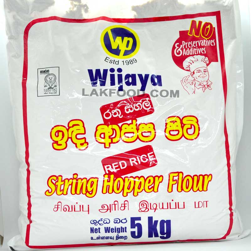 Wijaya Red String Hopper Flour 5kg – LakFood